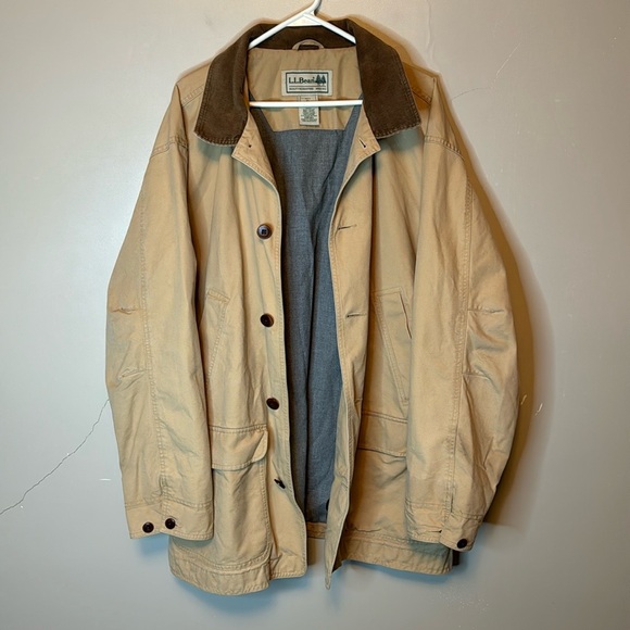 L.L. Bean | Jackets & Coats | Vintage Ll Bean Canvas Corduroy Chore Field Barn Coat Jacket Men ...